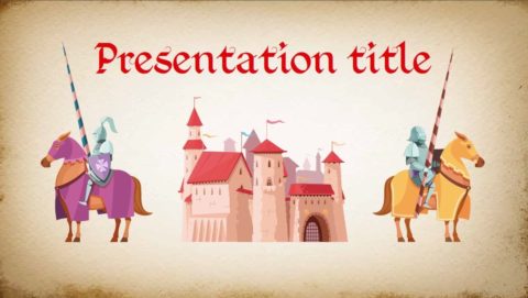 Get medieval ? Free Presentation Theme Template Middle Ages. Power ...
