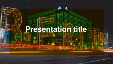Berlín ? Plantilla Gratis para Presentaciones de ciudades. Power Point, Google Slides y Keynote